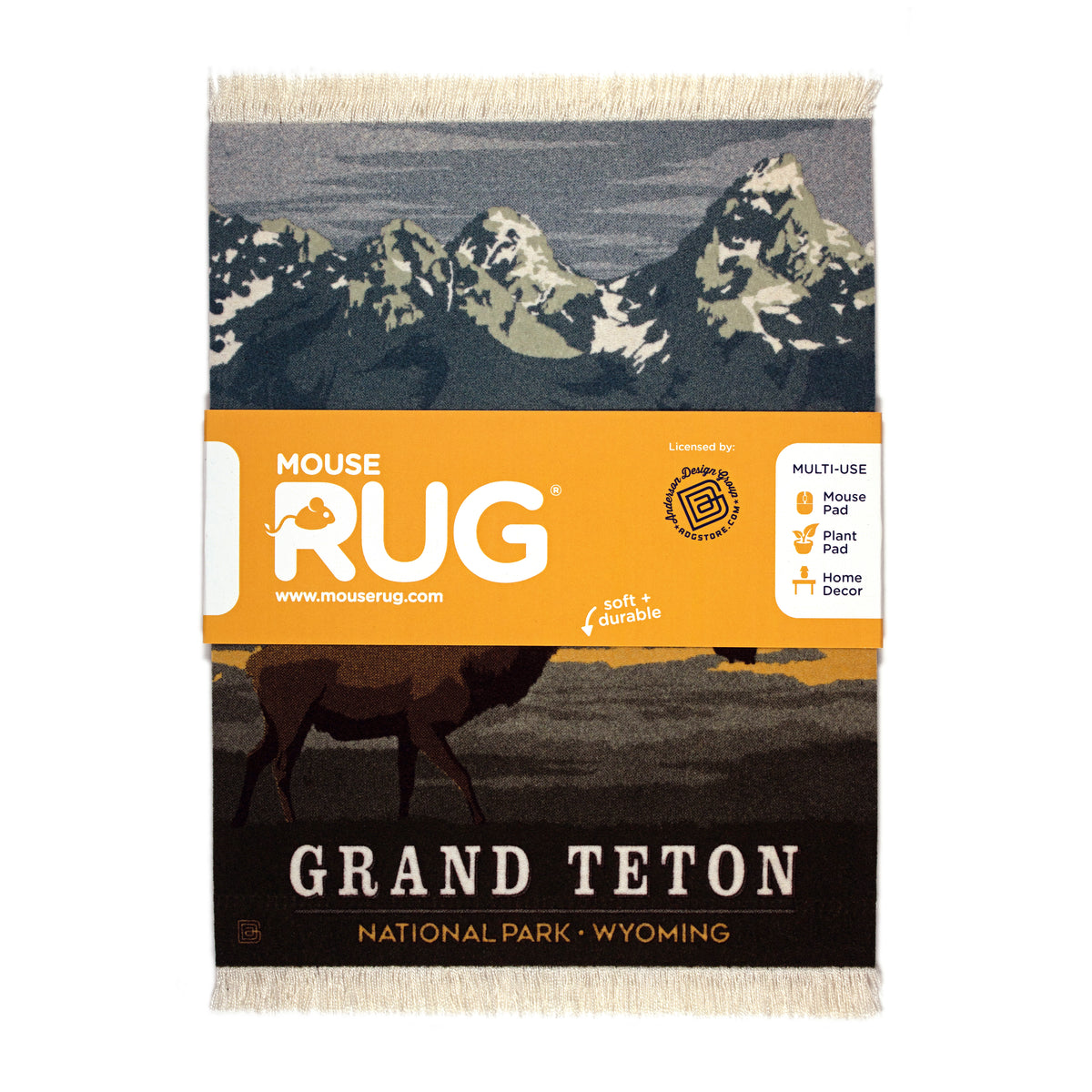 Grand Teton National Park MouseRug – MouseRugs by FiberLok